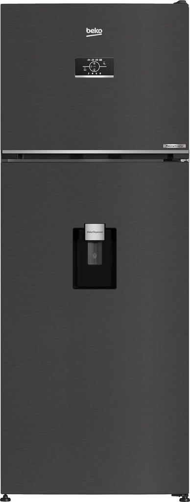 ثلاجه بيكو 477 لتر ستانلس غامق ديجيتال انفرتر حنفيه B3RDNE500LXBR | AwadSerag